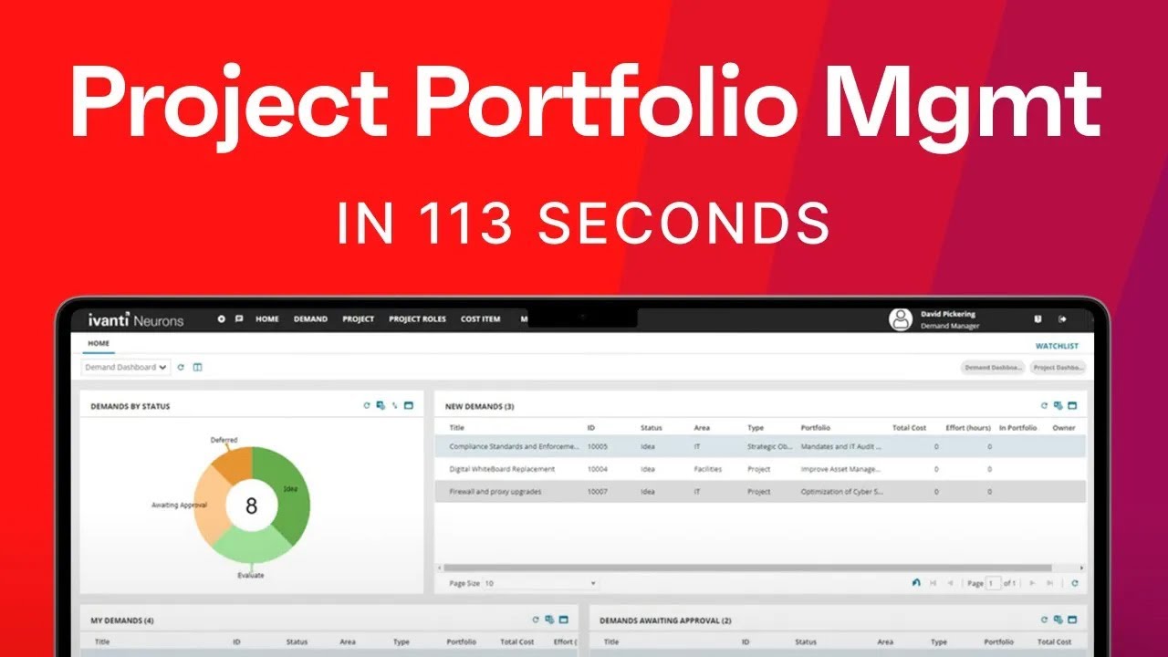 See a Demo of Ivanti Neurons for PPM | Ivanti